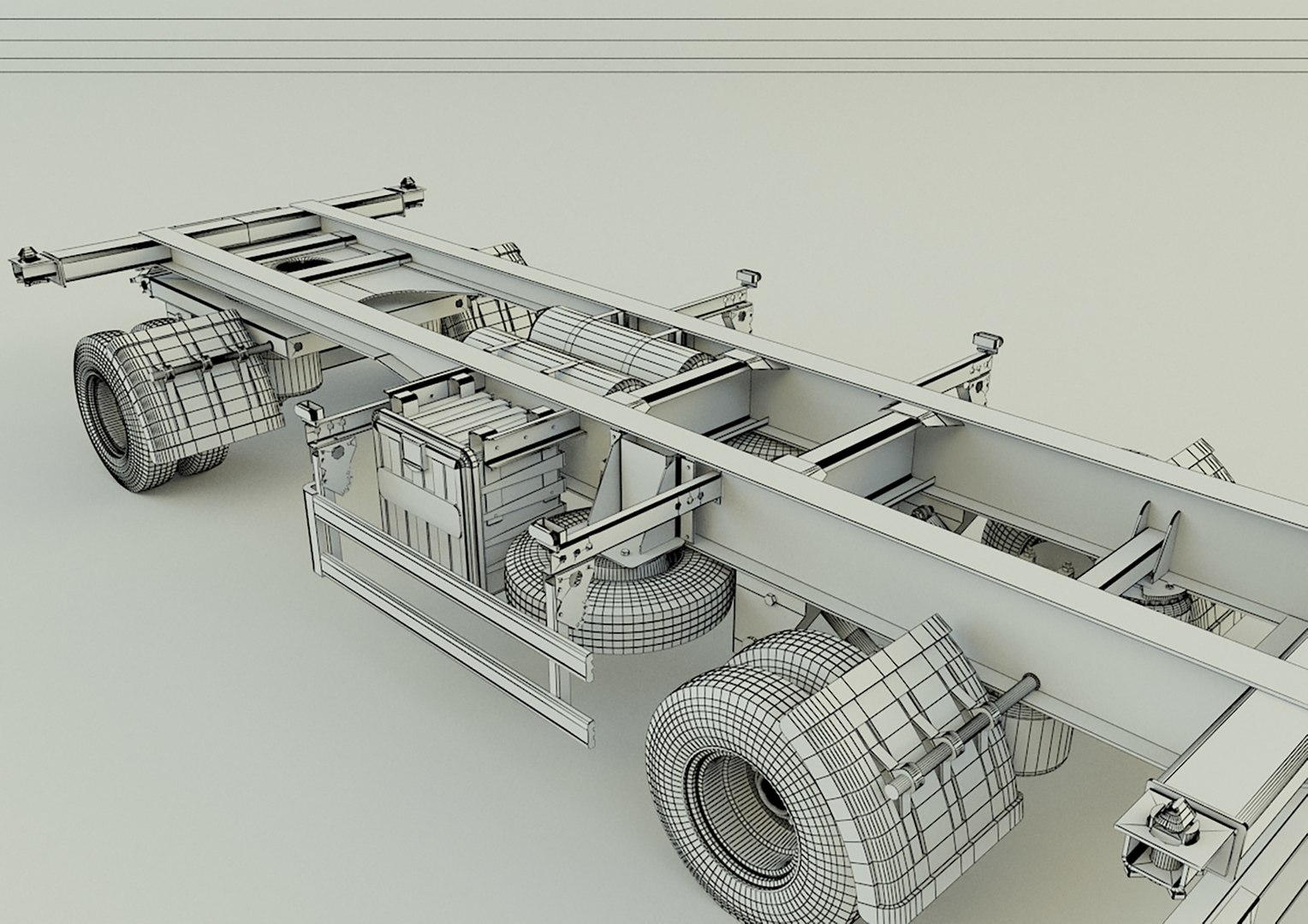 3D Container Trailer 580 3D Model - TurboSquid 2059363