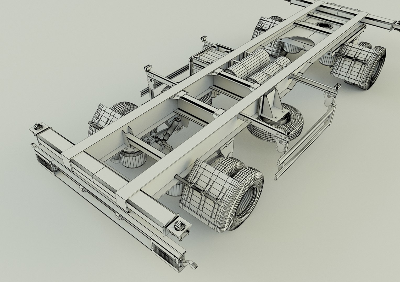 3D Container Trailer 580 3D Model - TurboSquid 2059363