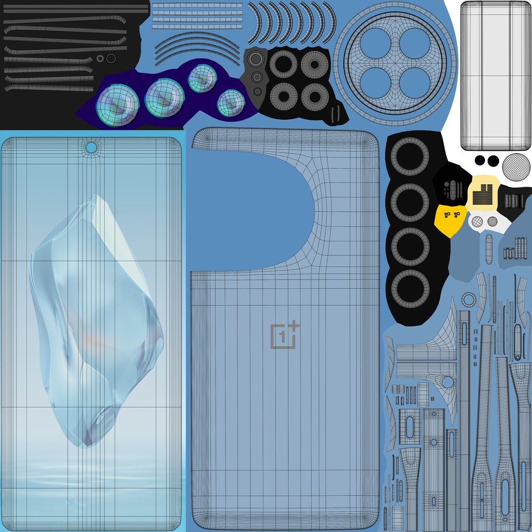 OnePlus 12R Blue 3D Model - TurboSquid 2191906
