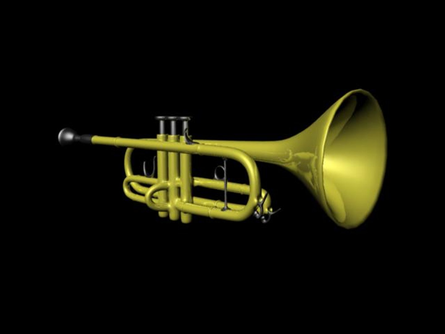 3d model of trumpet