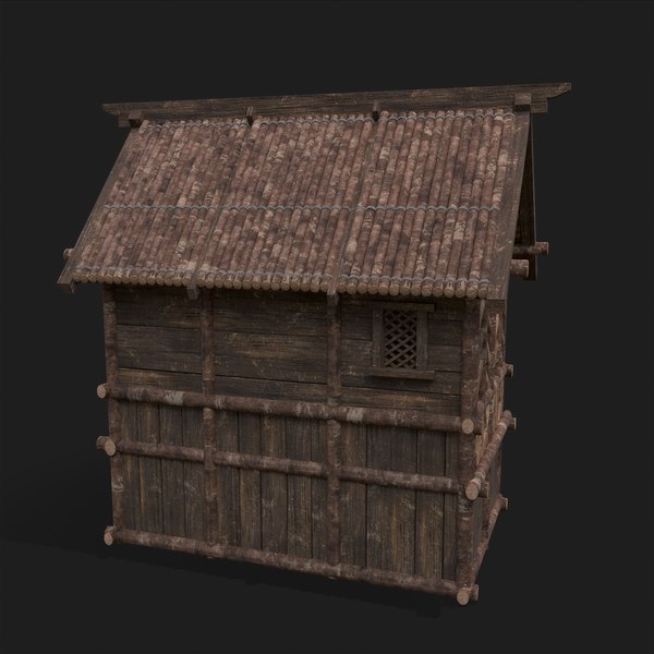 3D model Medieval Modular House Units and Guard Wall - TurboSquid 1769531