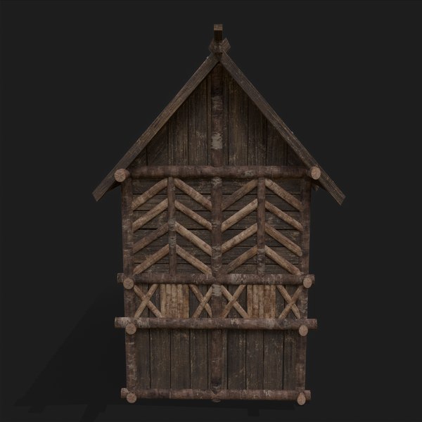3D model Medieval Modular House Units and Guard Wall - TurboSquid 1769531