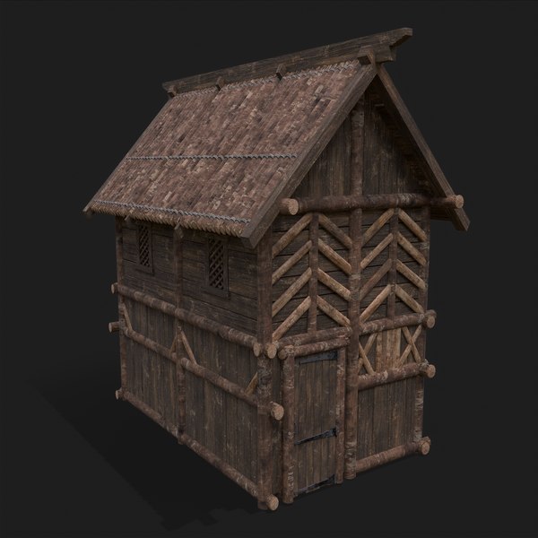 3D model Medieval Modular House Units and Guard Wall - TurboSquid 1769531