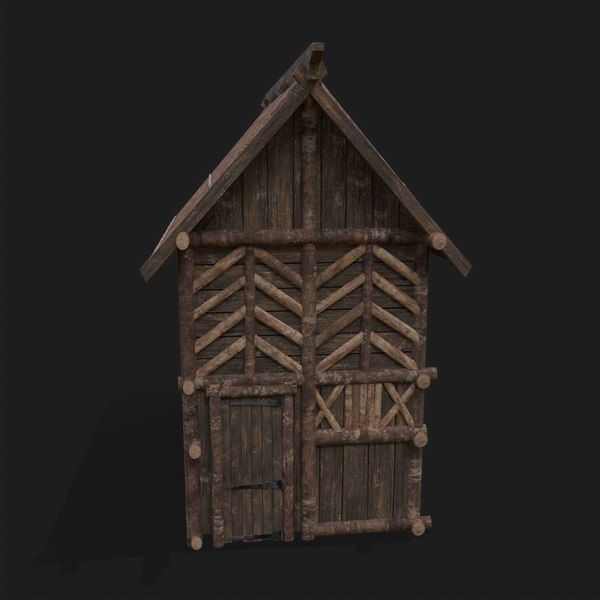 3D model Medieval Modular House Units and Guard Wall - TurboSquid 1769531