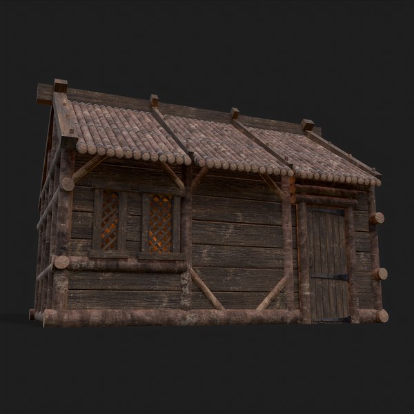 3D model Medieval Modular House Units and Guard Wall - TurboSquid 1769531