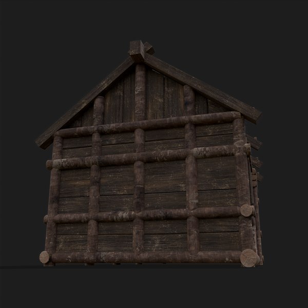 3D model Medieval Modular House Units and Guard Wall - TurboSquid 1769531