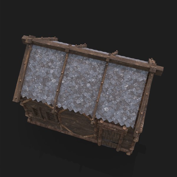 3D model Medieval Modular House Units and Guard Wall - TurboSquid 1769531