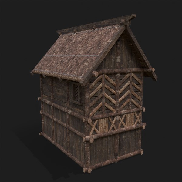 3D model Medieval Modular House Units and Guard Wall - TurboSquid 1769531