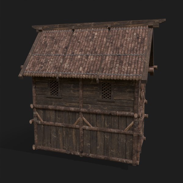 3D model Medieval Modular House Units and Guard Wall - TurboSquid 1769531