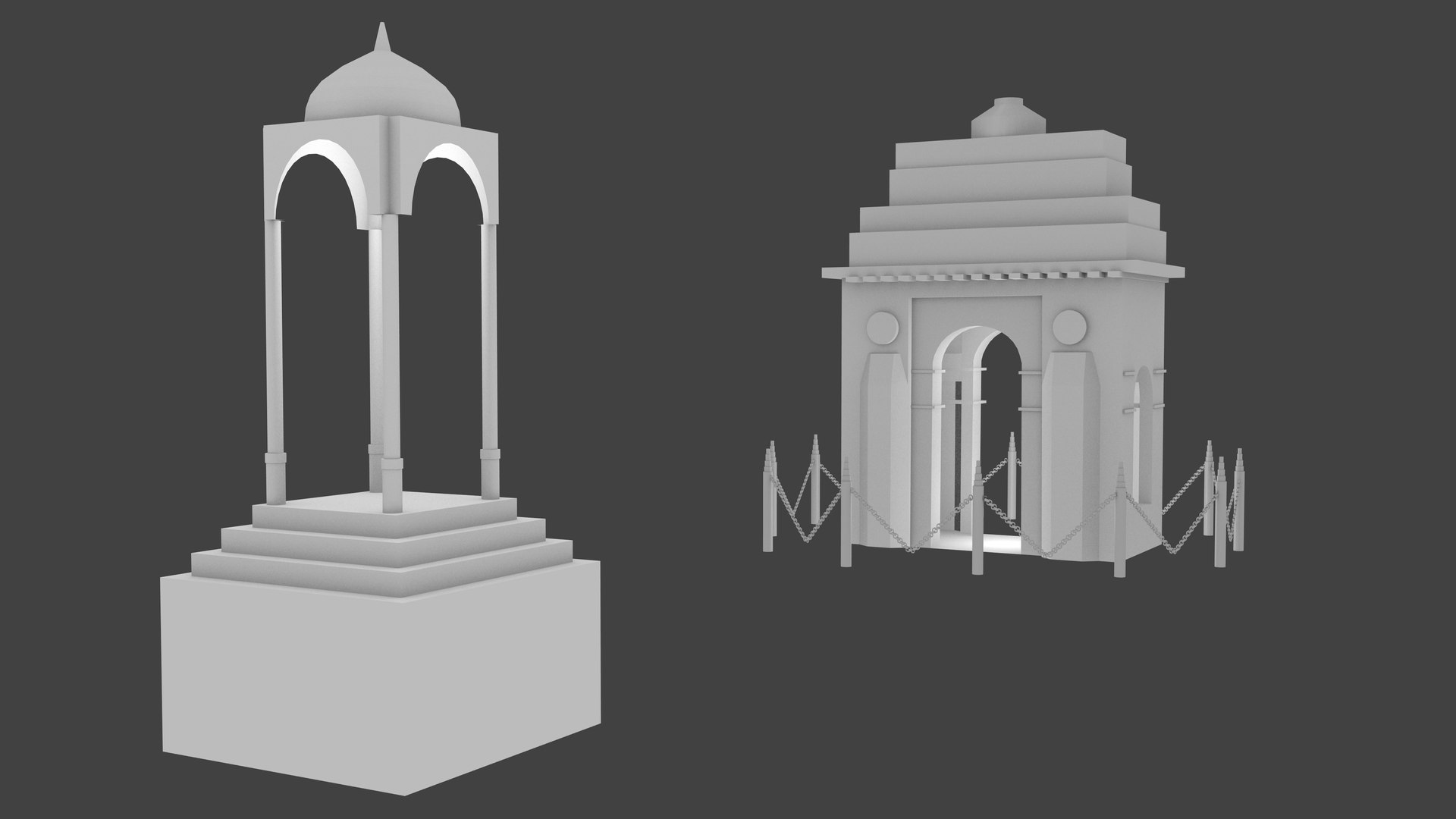 India gate 3D model - TurboSquid 1365839