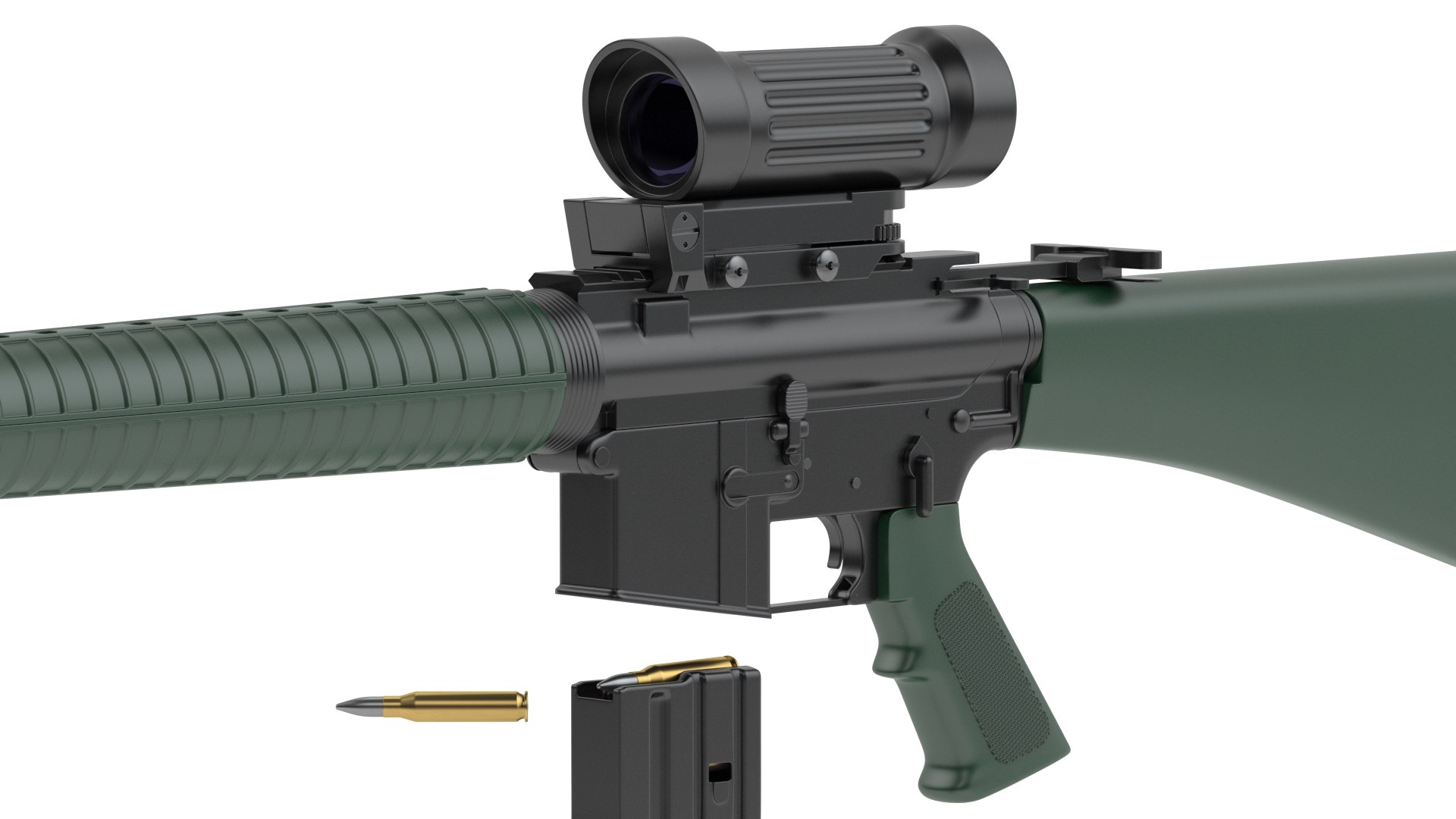 3D Model Colt Canada C7 - TurboSquid 1704129