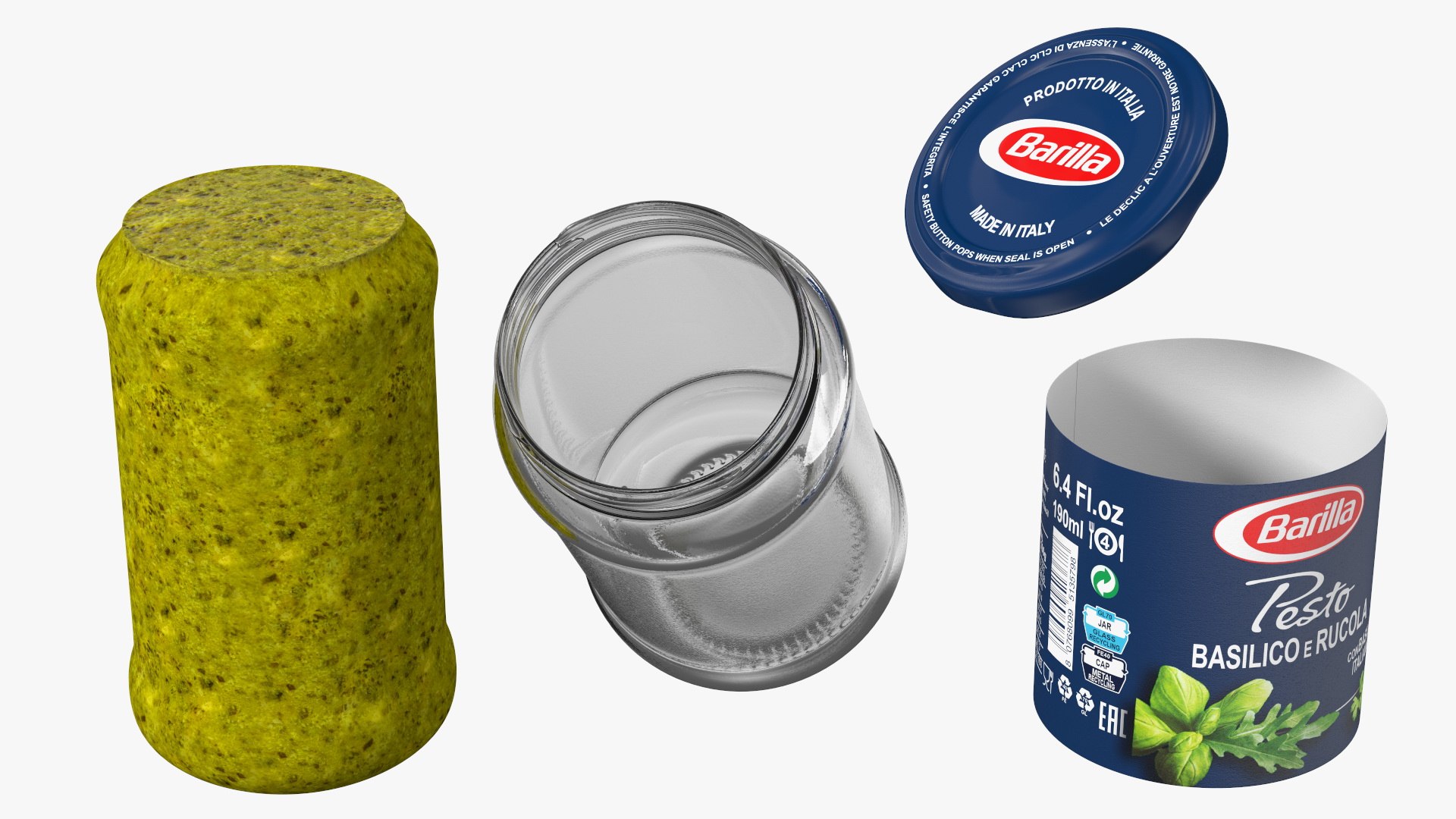 3D Model Spaghetti And Pesto Collection - TurboSquid 2373318