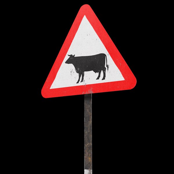 Cattle roadsign 3D model - TurboSquid 1492338