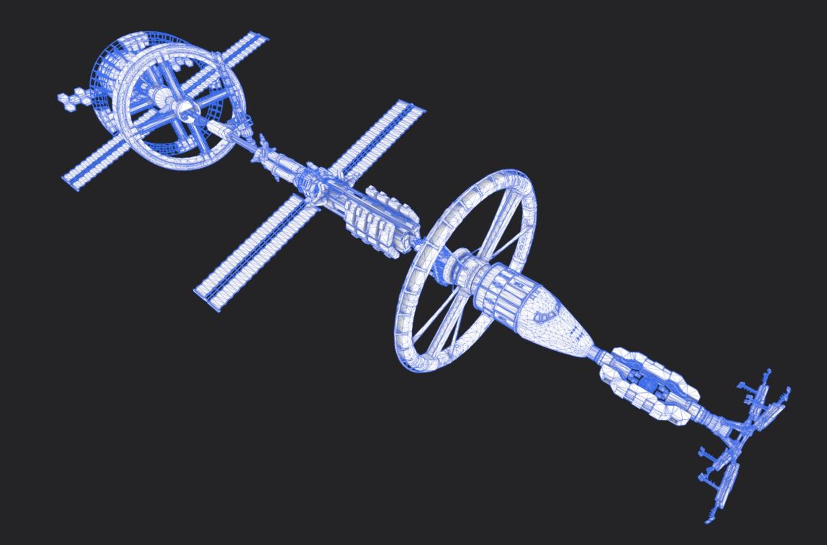 3D Model Space Station Modeled - TurboSquid 1566418