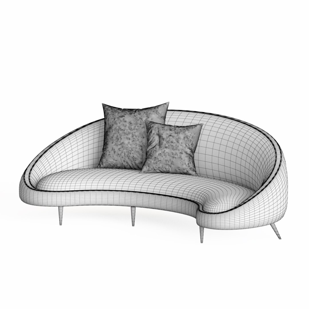 Jonathanadler Ether Curved Sofa 3D - TurboSquid 1625460
