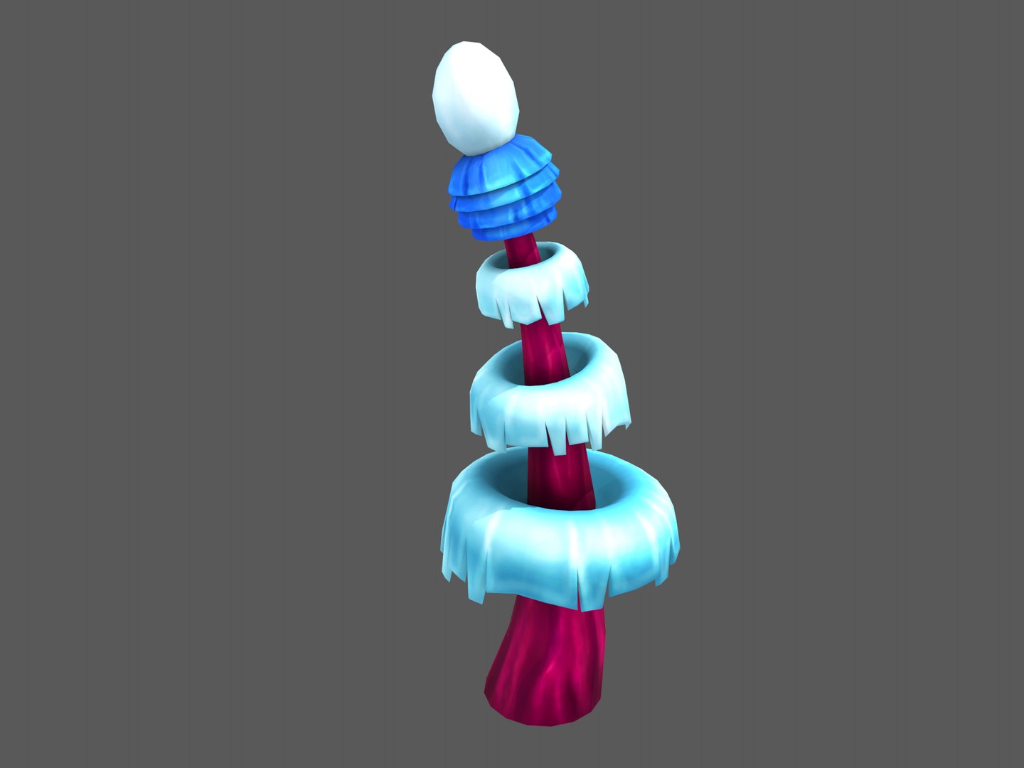 Blue Alien Flower 3D Model - TurboSquid 1520384