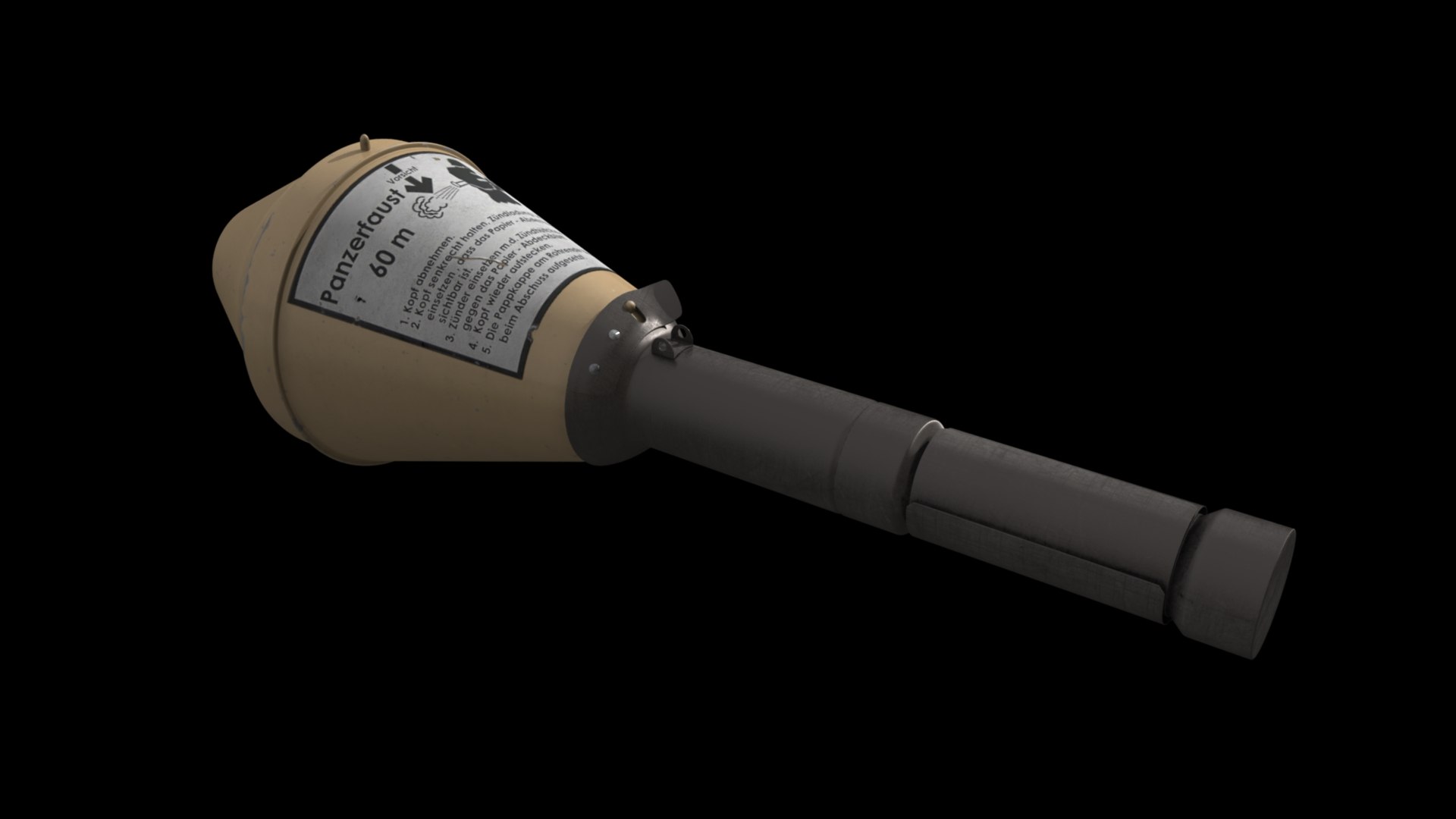 3d model panzerfaust 60