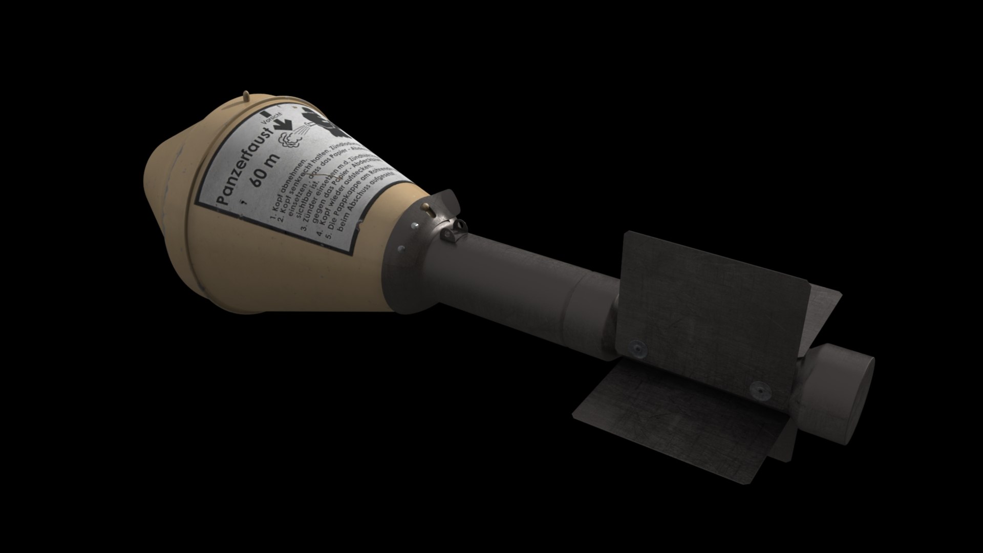 3d model panzerfaust 60