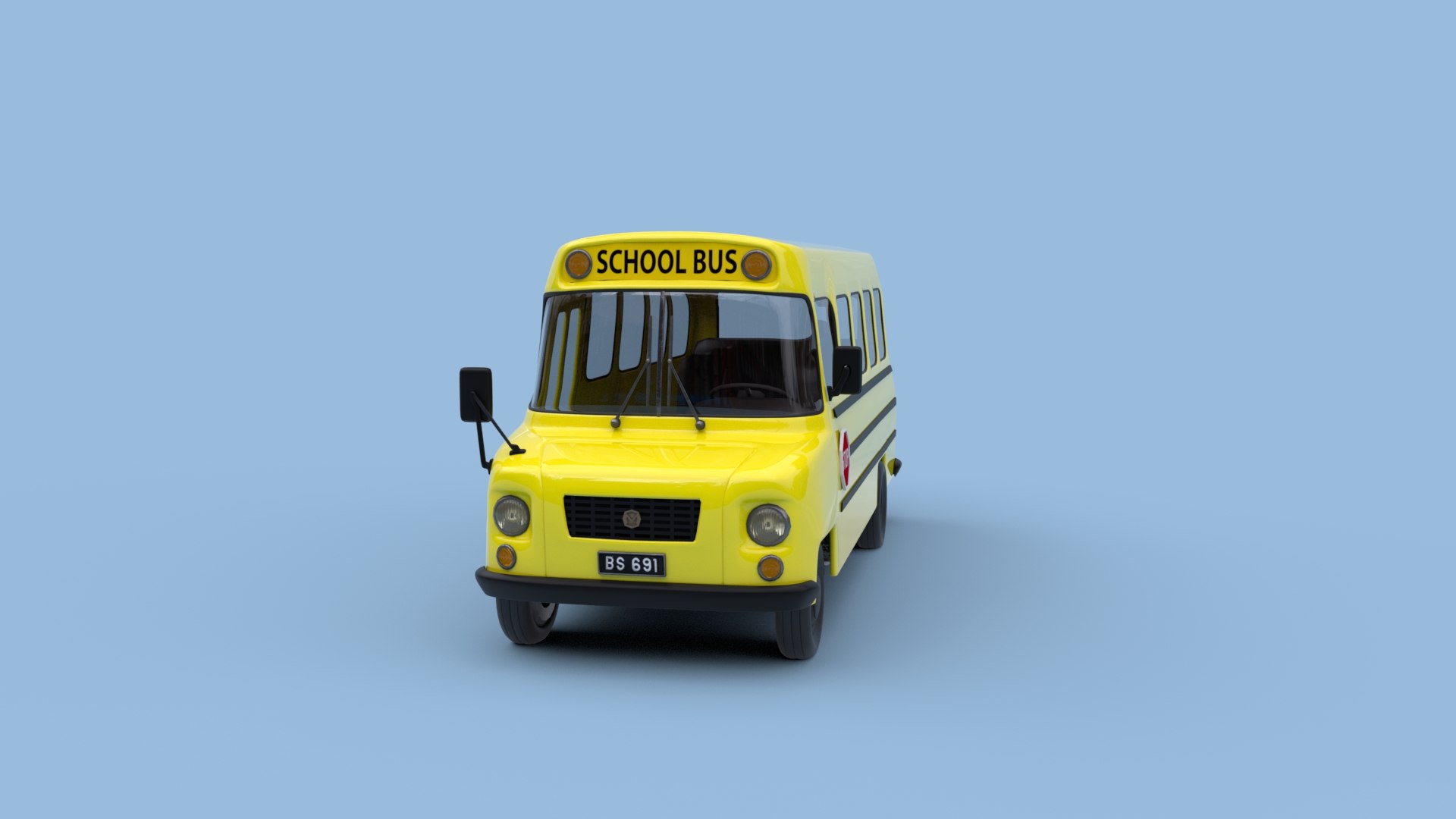 School bus model - TurboSquid 1622587