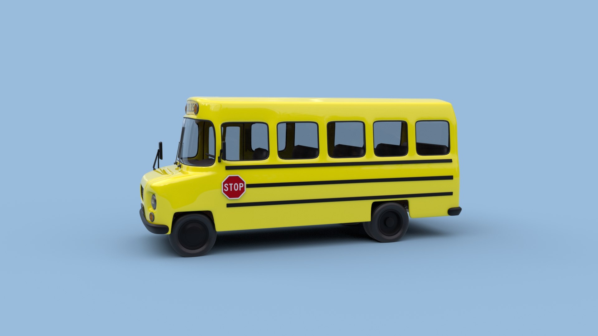 School bus model - TurboSquid 1622587