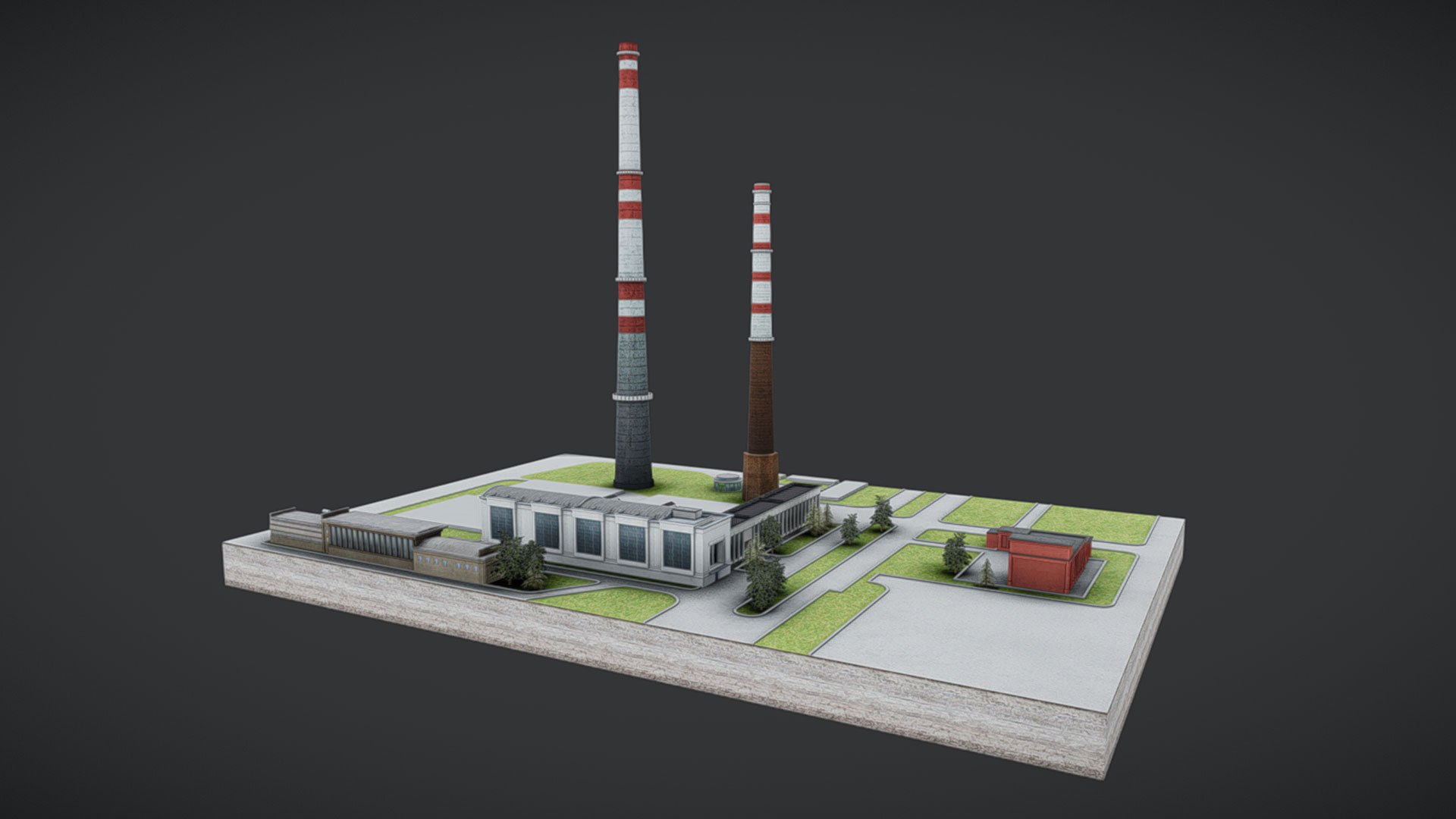 3D Model Thermal Power Plant - TurboSquid 2359390