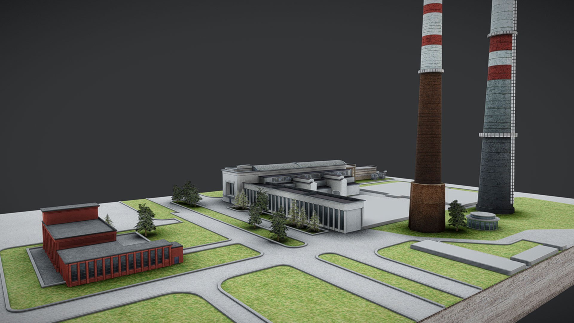3D Model Thermal Power Plant - TurboSquid 2359390