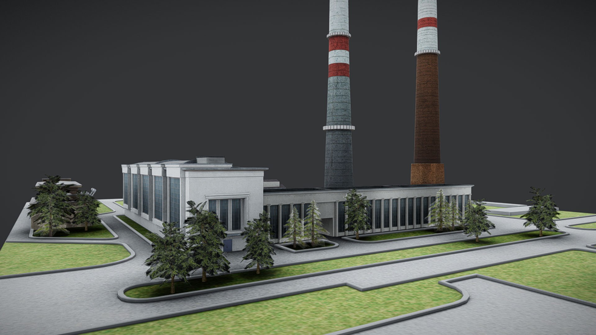 3D Model Thermal Power Plant - TurboSquid 2359390