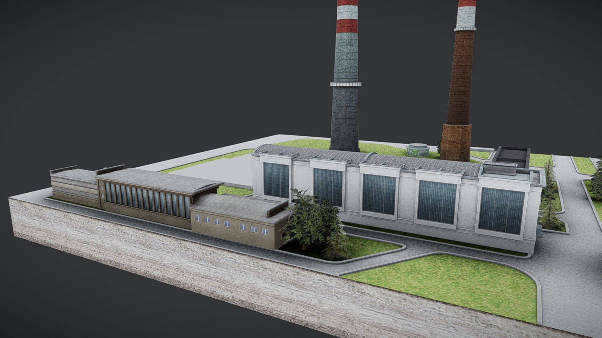 3D Model Thermal Power Plant - TurboSquid 2359390