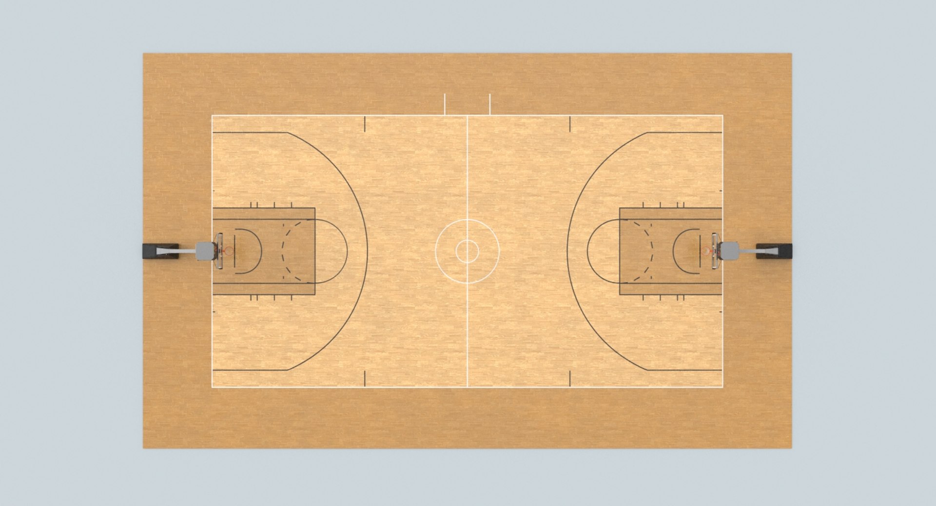 3D Basketball-court Model - TurboSquid 1317126