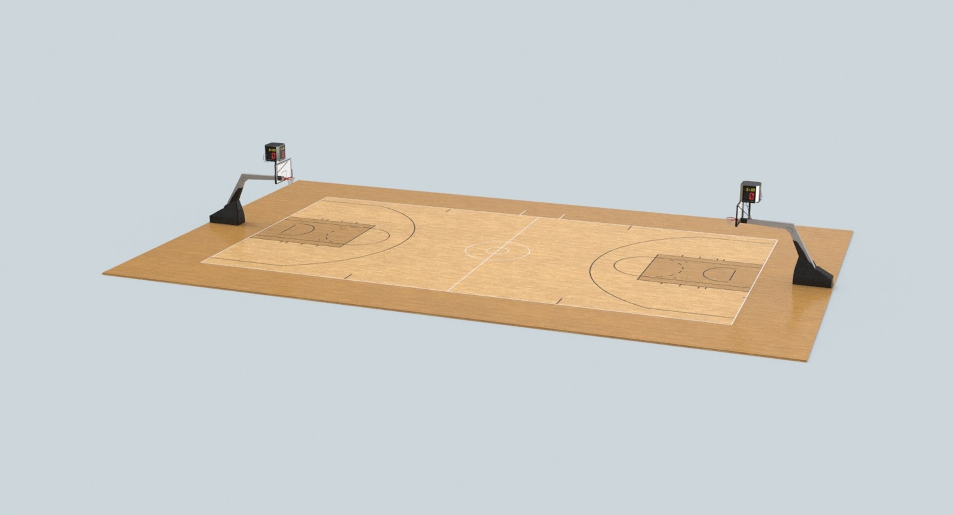 3D basketball-court model - TurboSquid 1317126