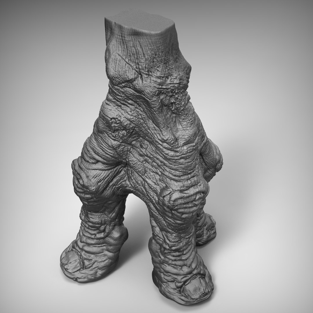 alien fantasy foot 3d obj