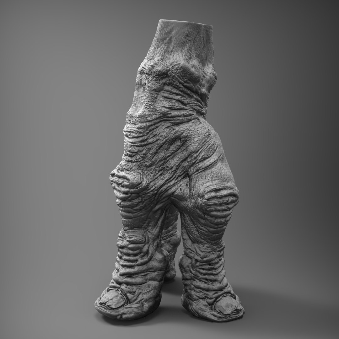 alien fantasy foot 3d obj