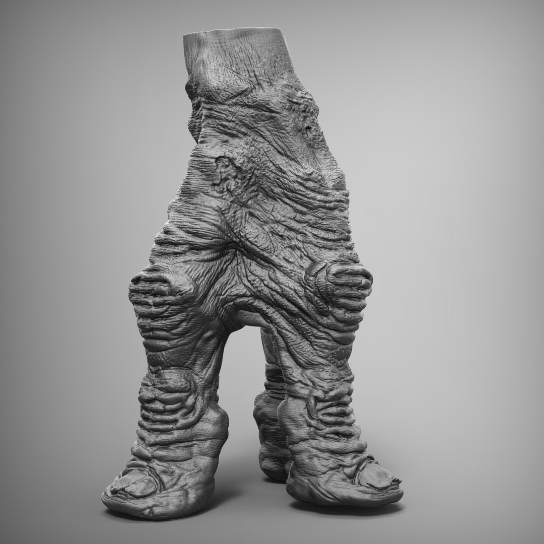alien fantasy foot 3d obj