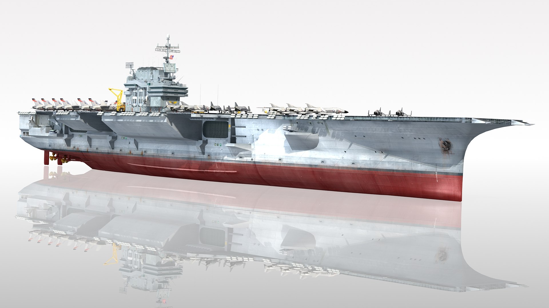 3D USS Saratoga CV-60 - TurboSquid 1877949