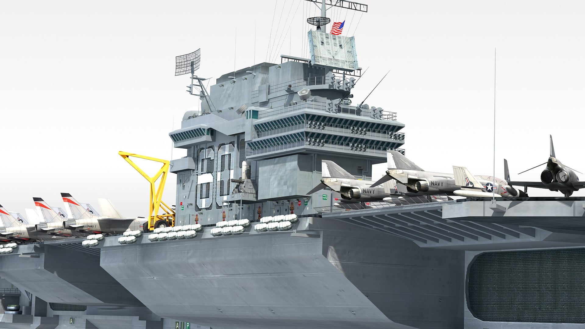 3D USS Saratoga CV-60 - TurboSquid 1877949