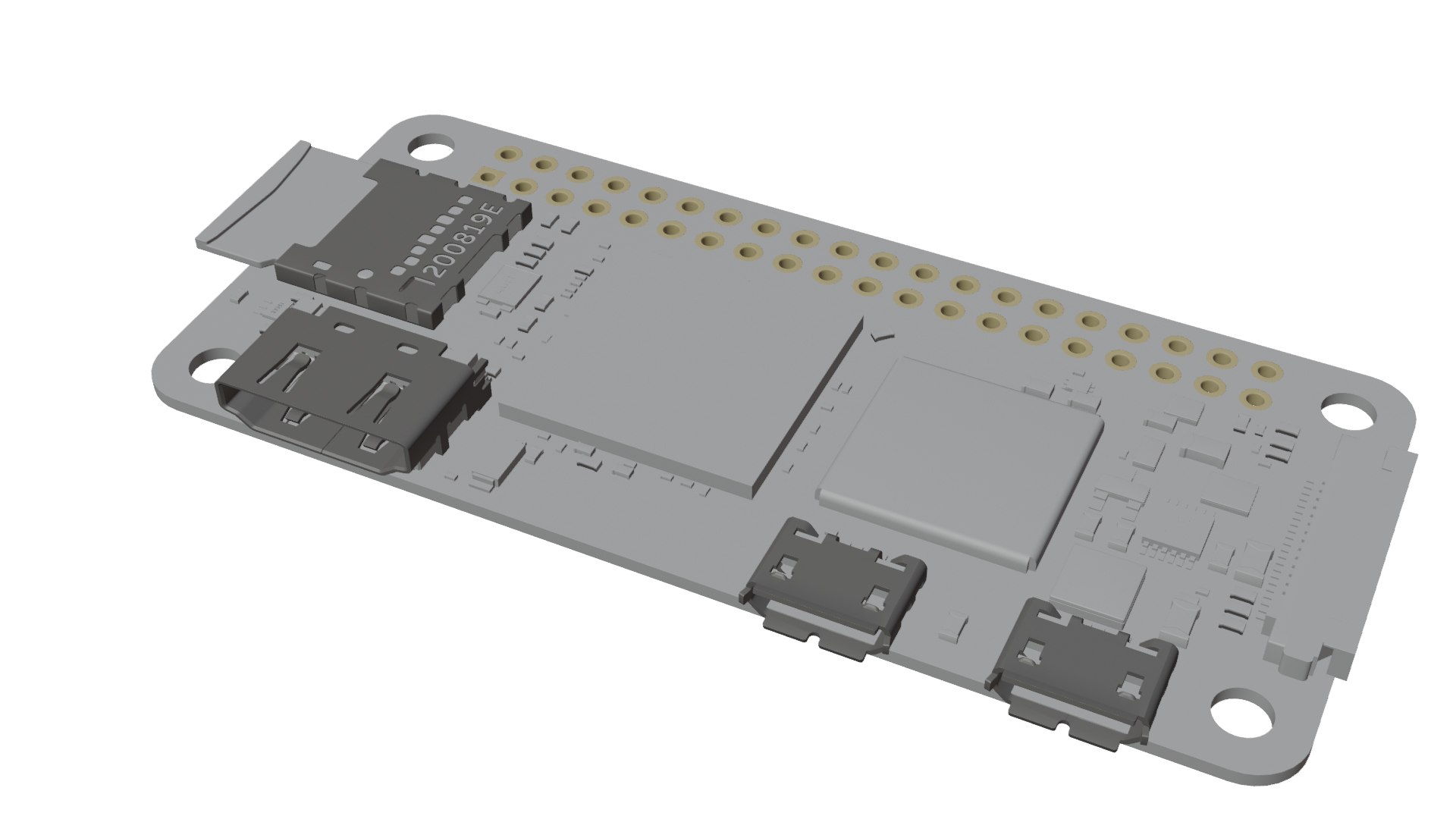 Raspberry Pi Zero W 2 Model - TurboSquid 1809983