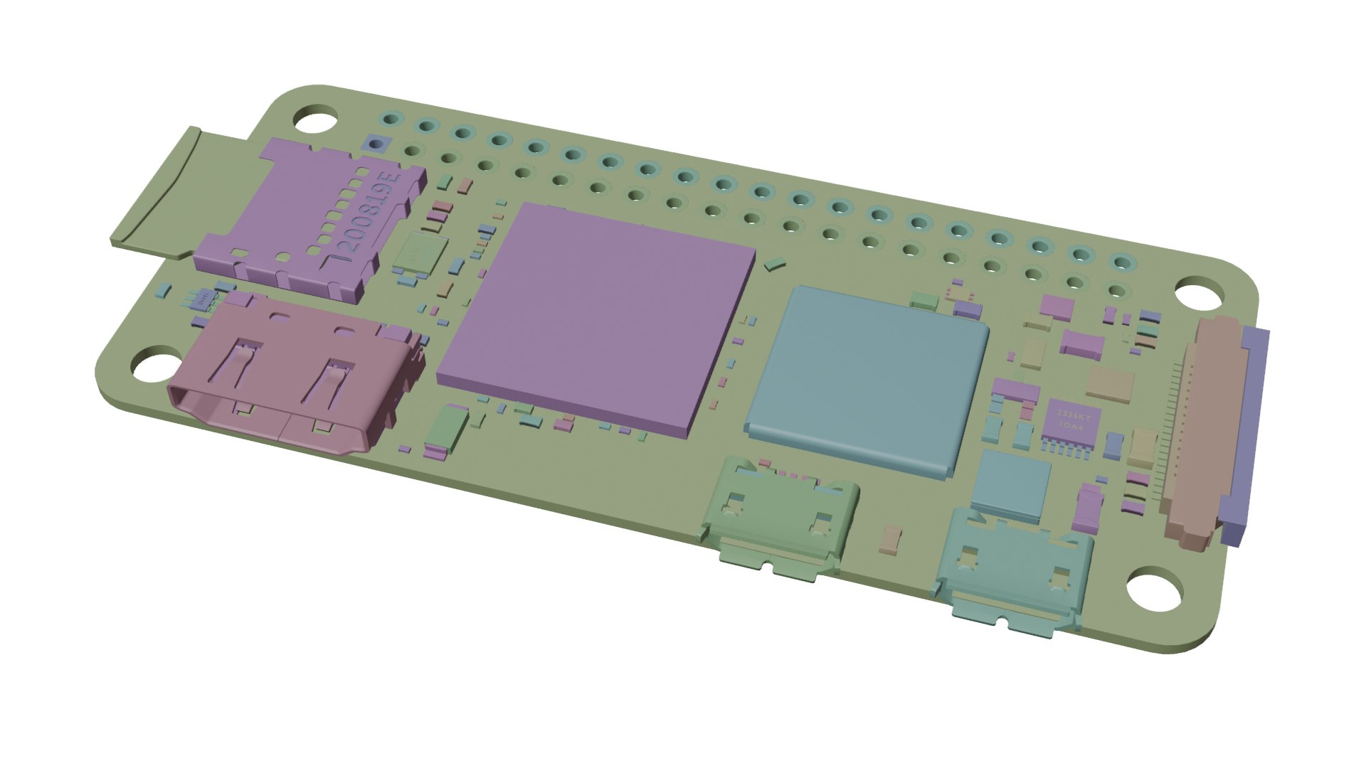 Raspberry Pi Zero W 2 Model - TurboSquid 1809983