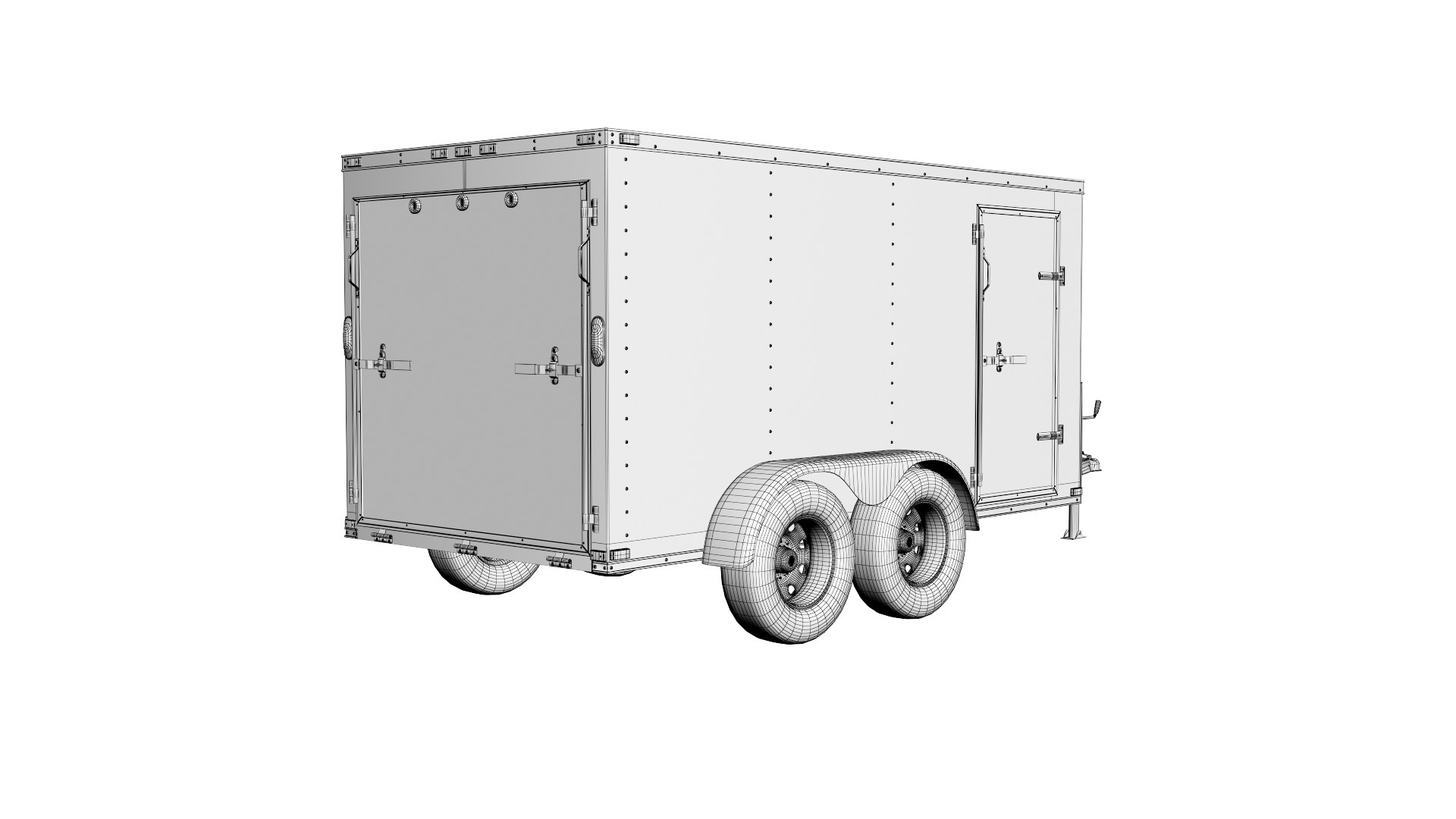 Cargo Trailer 3D Model - TurboSquid 2045898