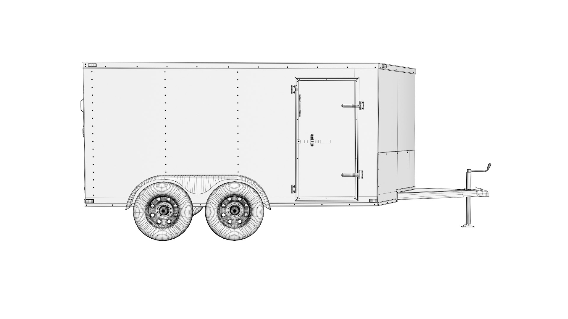 Cargo Trailer 3D Model - TurboSquid 2045898