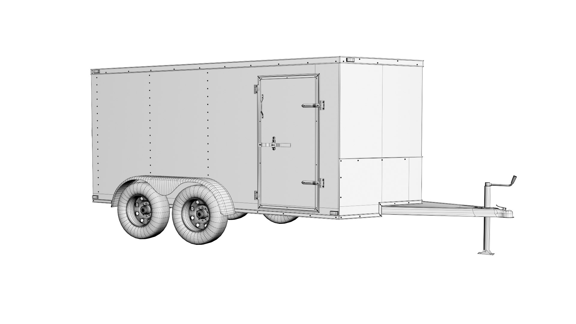 Cargo Trailer 3D Model - TurboSquid 2045898