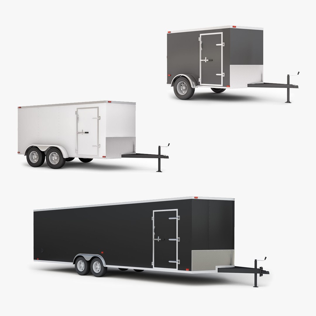 Cargo Trailer 3D Model - TurboSquid 2045898