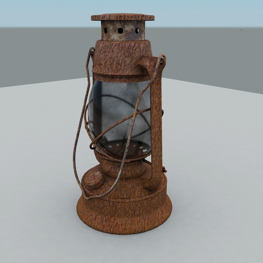 3ds max rusty old lantern