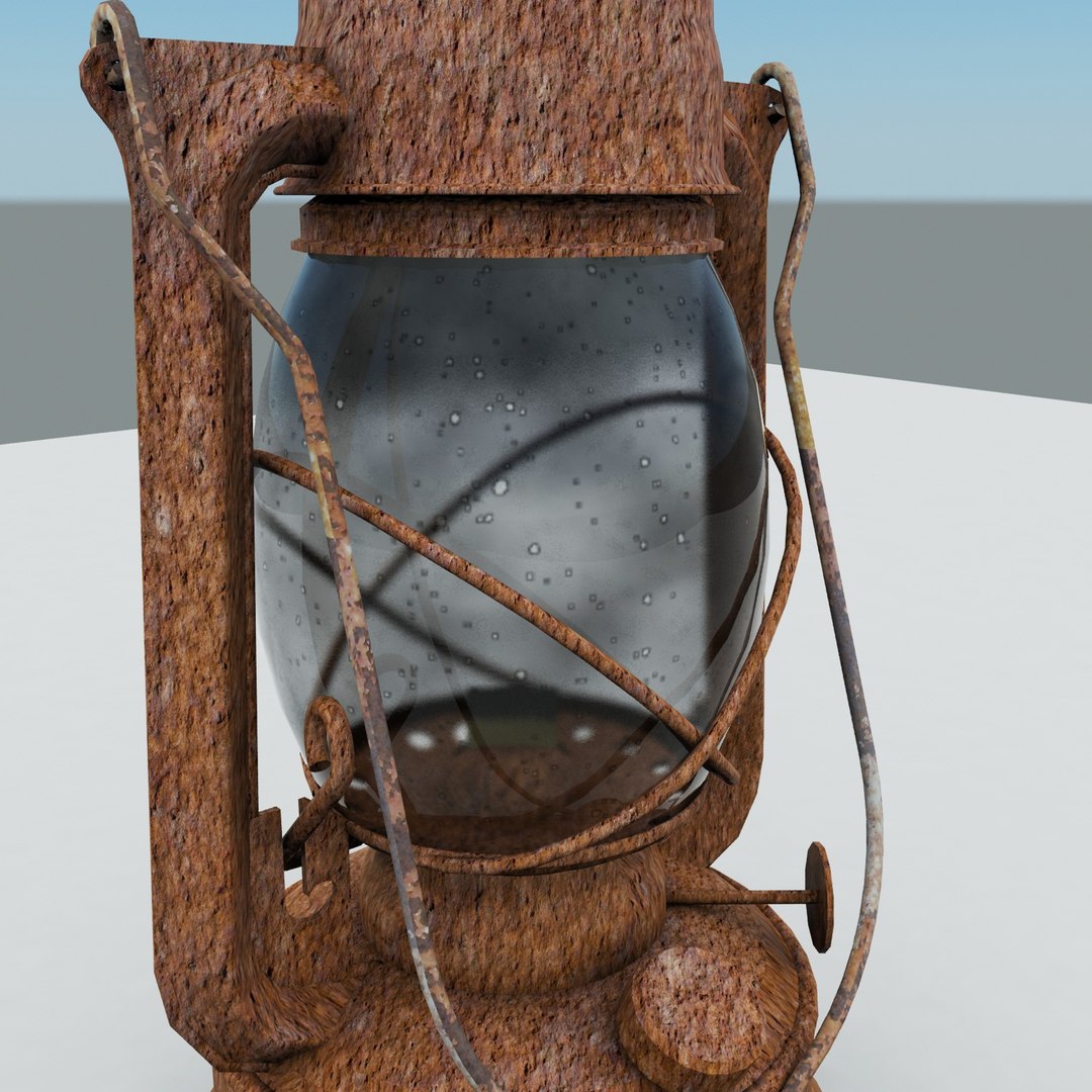 3ds max rusty old lantern