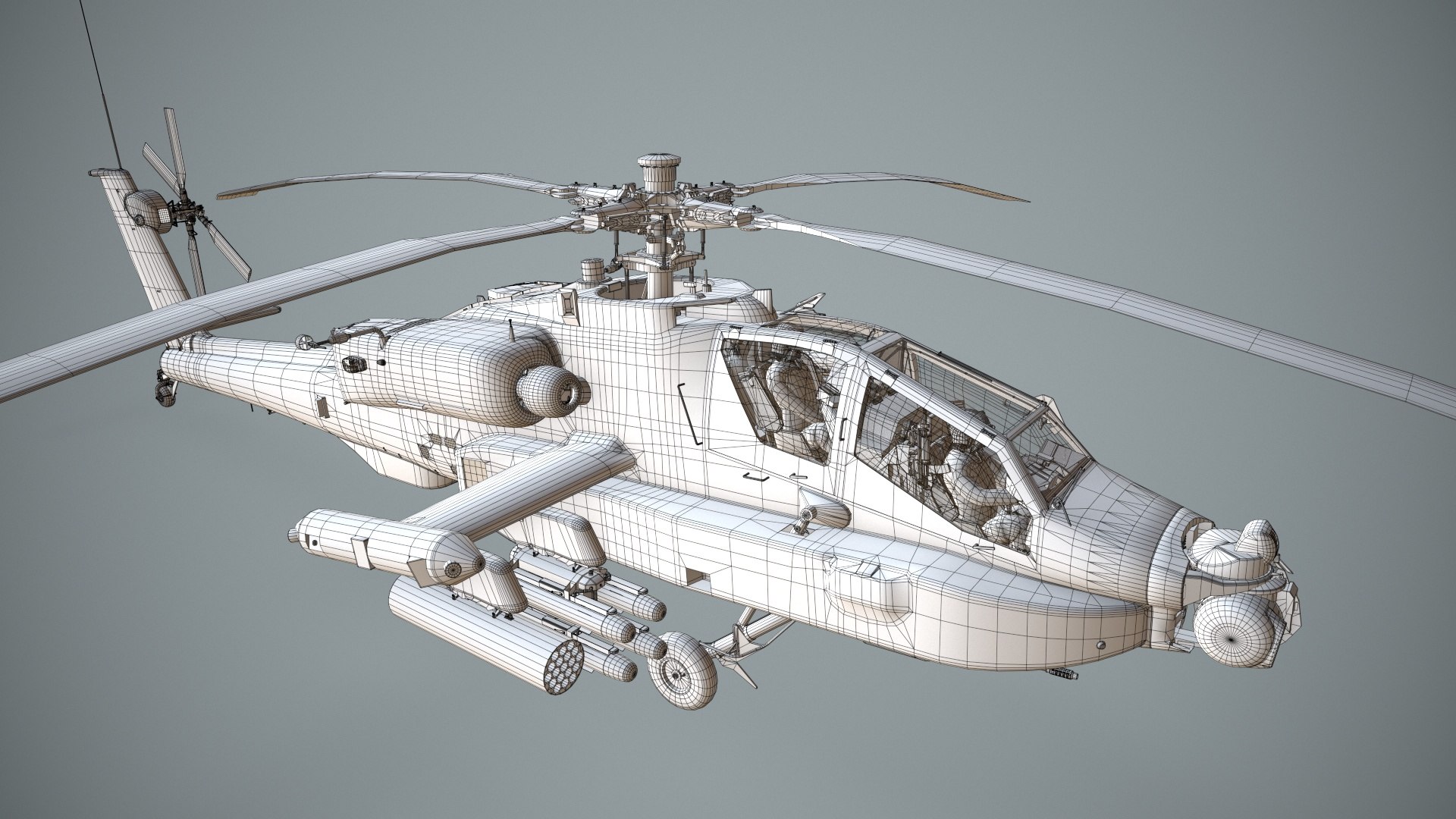 3D Model Apache AH-64D Netherlands Basic Animation - TurboSquid 2076423