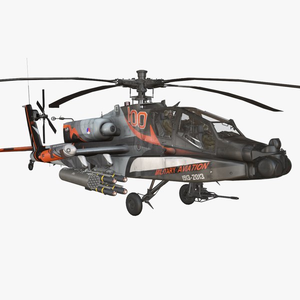 modelo 3d Apache AH-64D Netherlands Basic Animation - TurboSquid 2076423