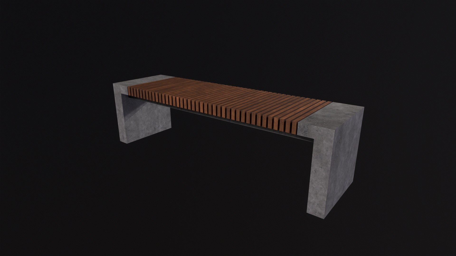 Modern Outdoor Bench 3D Model - TurboSquid 2155844