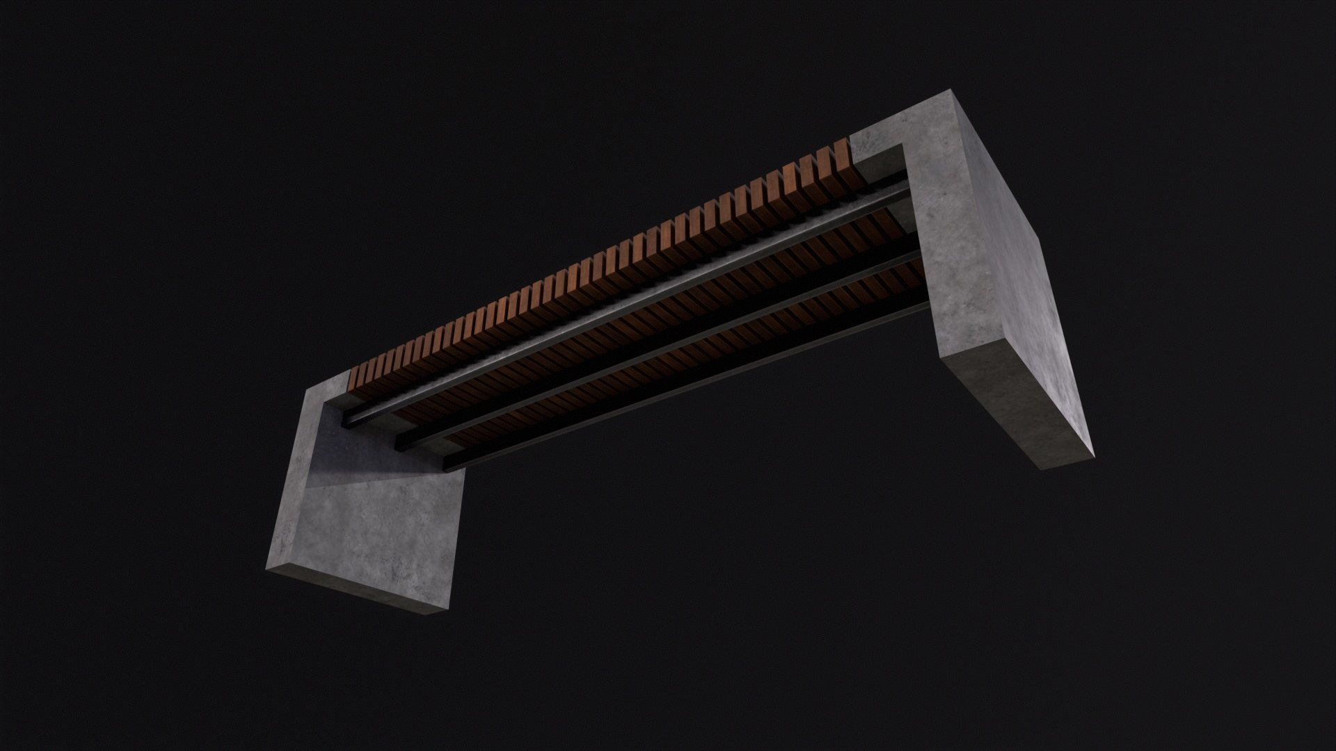 Modern Outdoor Bench 3D Model - TurboSquid 2155844