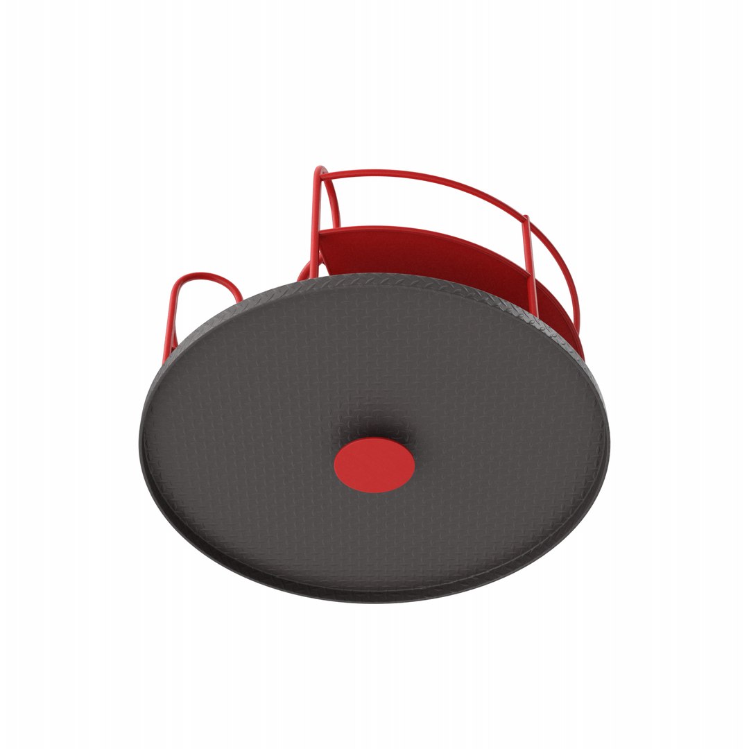 Playground Merry Go Roundabout Red 3D - TurboSquid 2182306