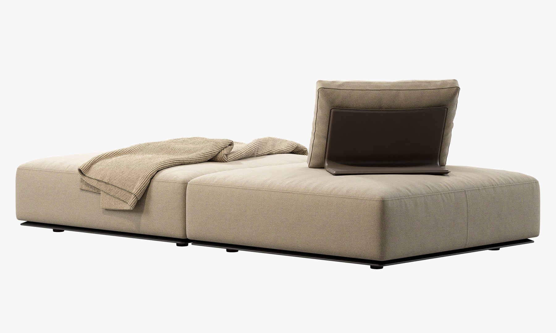 Poliform Westside Pouf 3D model - TurboSquid 2166745