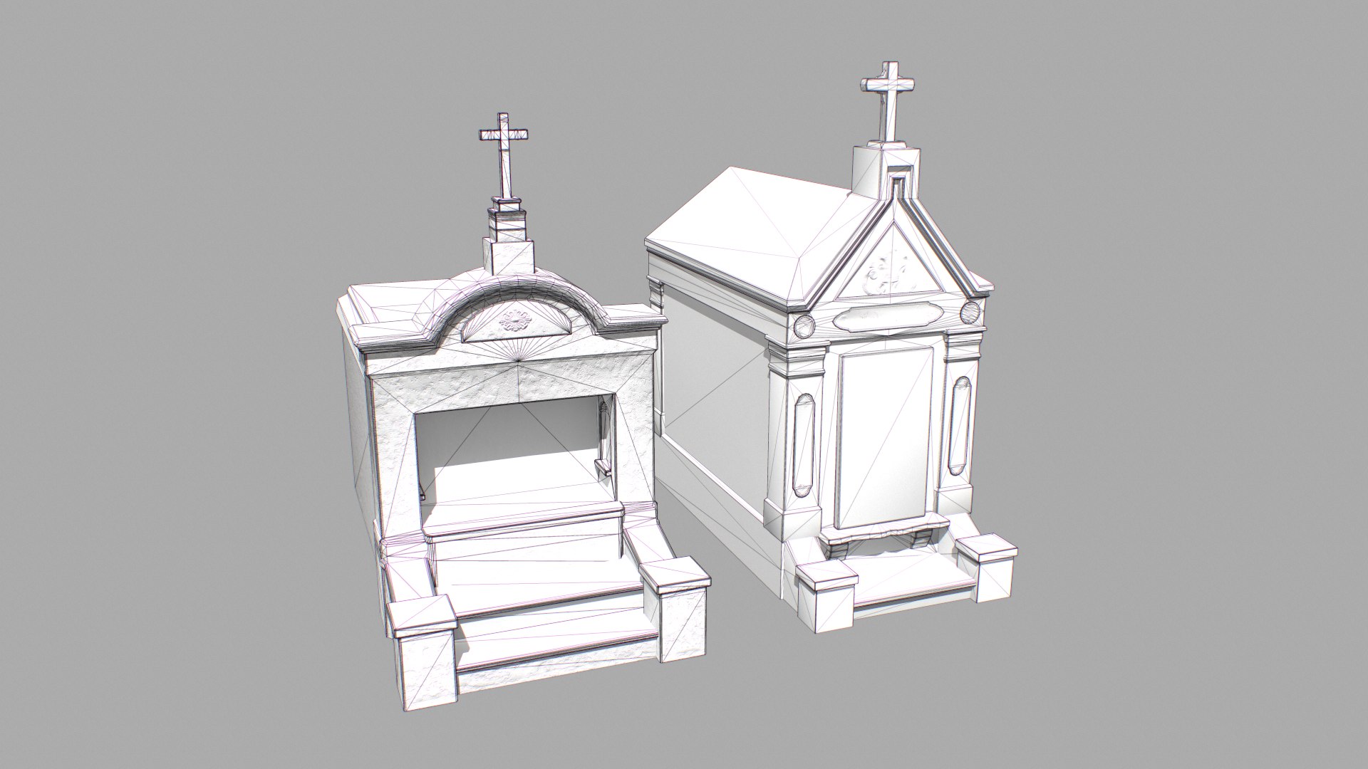 3D Graveyard Cemetery 1 - TurboSquid 1637819